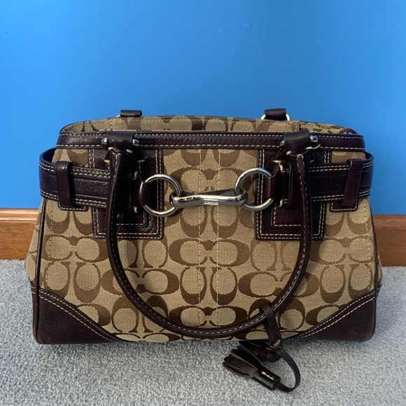 Coach | Bags | Vintage Coach Signature Top Handle Purse | Poshmark